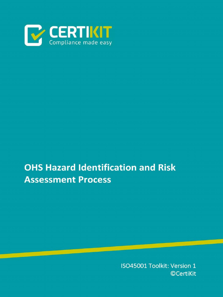 OHS-DOC-06-2 OHS Hazard Identification and Risk Assessment Process | PDF