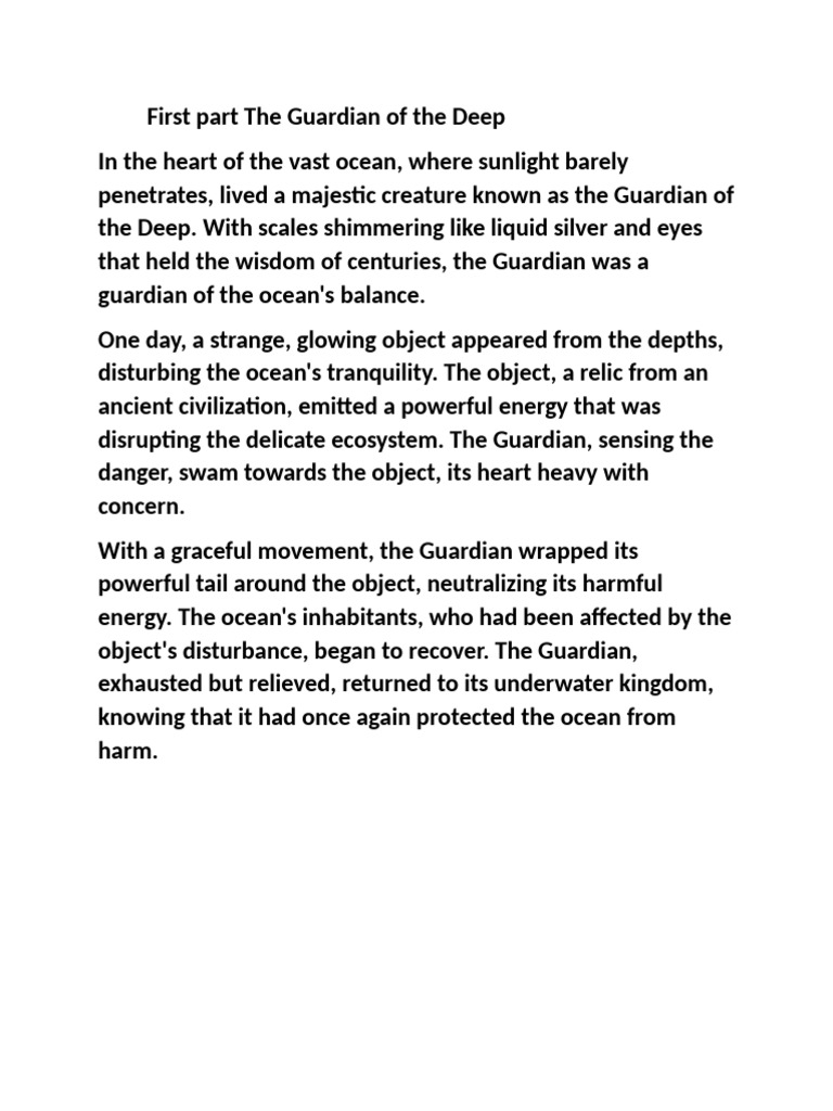 Water Story Part 1 | PDF