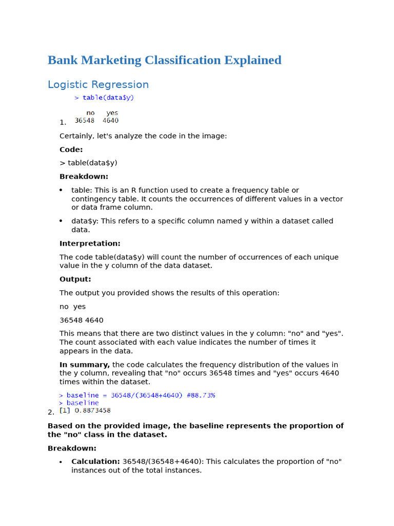 Bank Marketing Classification Explained | PDF
