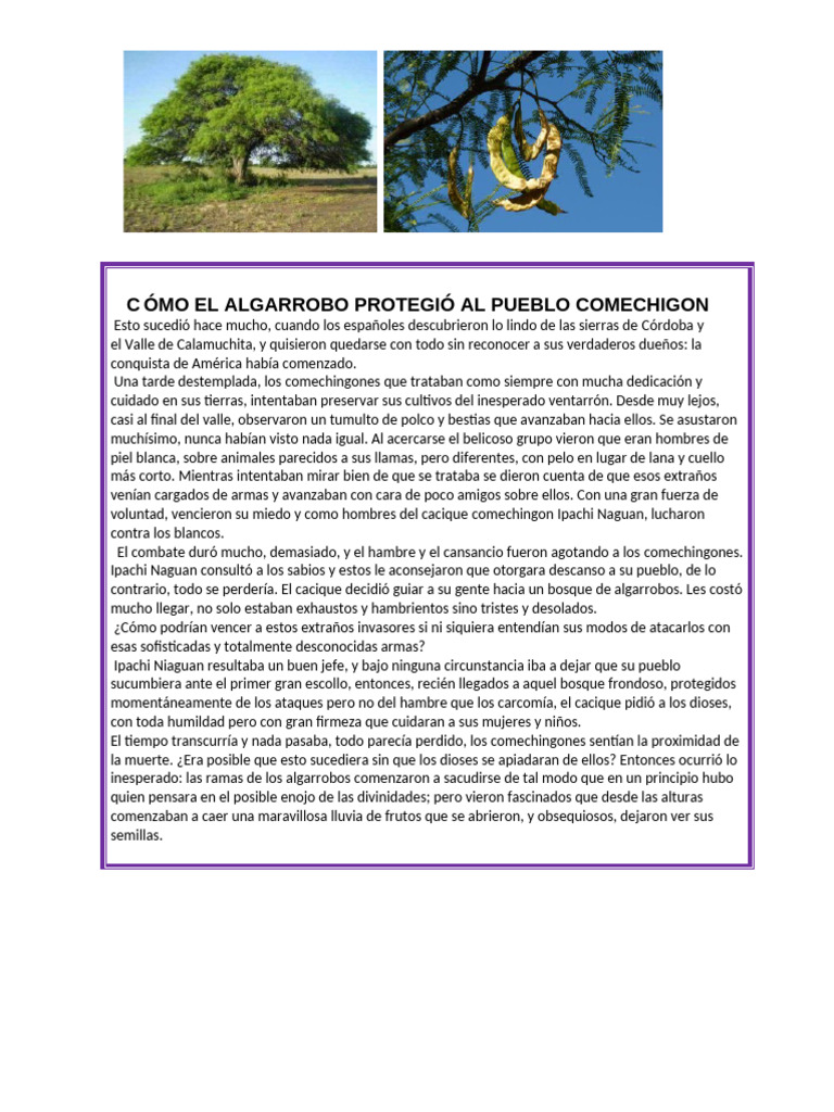 Leyenda Del Algarrobo | PDF