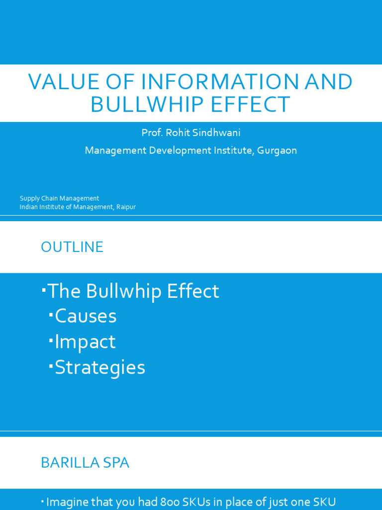 1 Bullwhip Effect | PDF