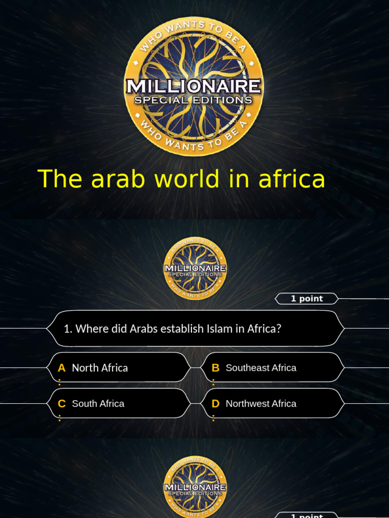 Who Wants To Be A Millionaire - Game and Discussion About Africa | PDF ...