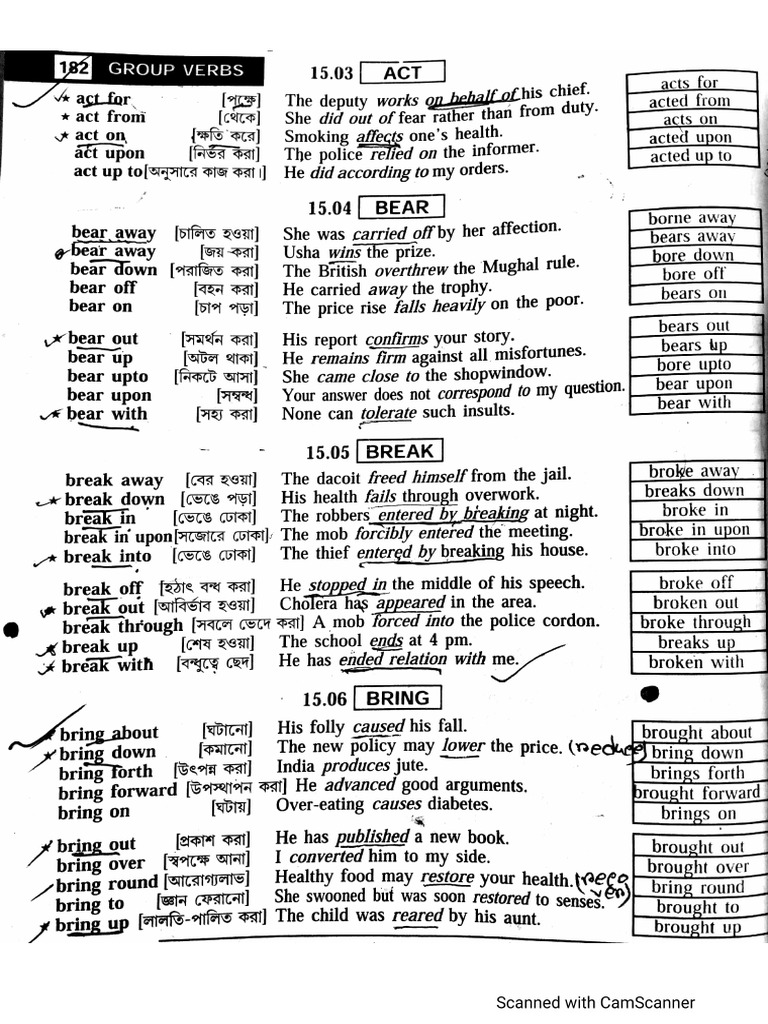 SKGB Phrasal Verb or Group Verb | PDF