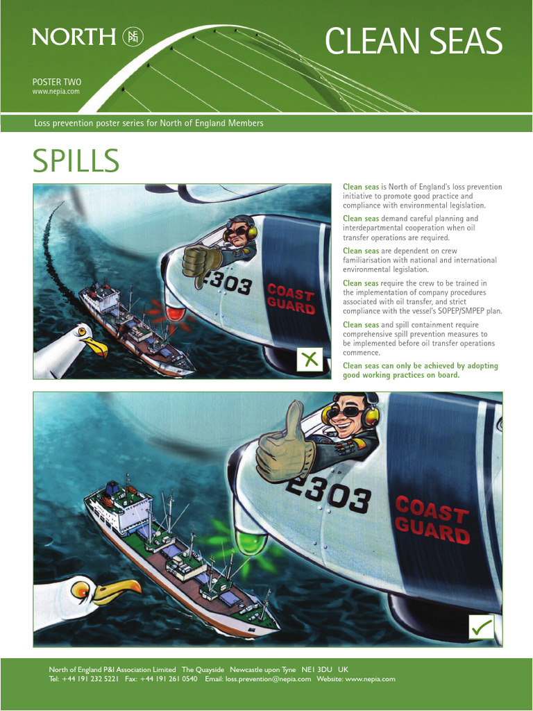 Posters Clean Seas Spills | PDF