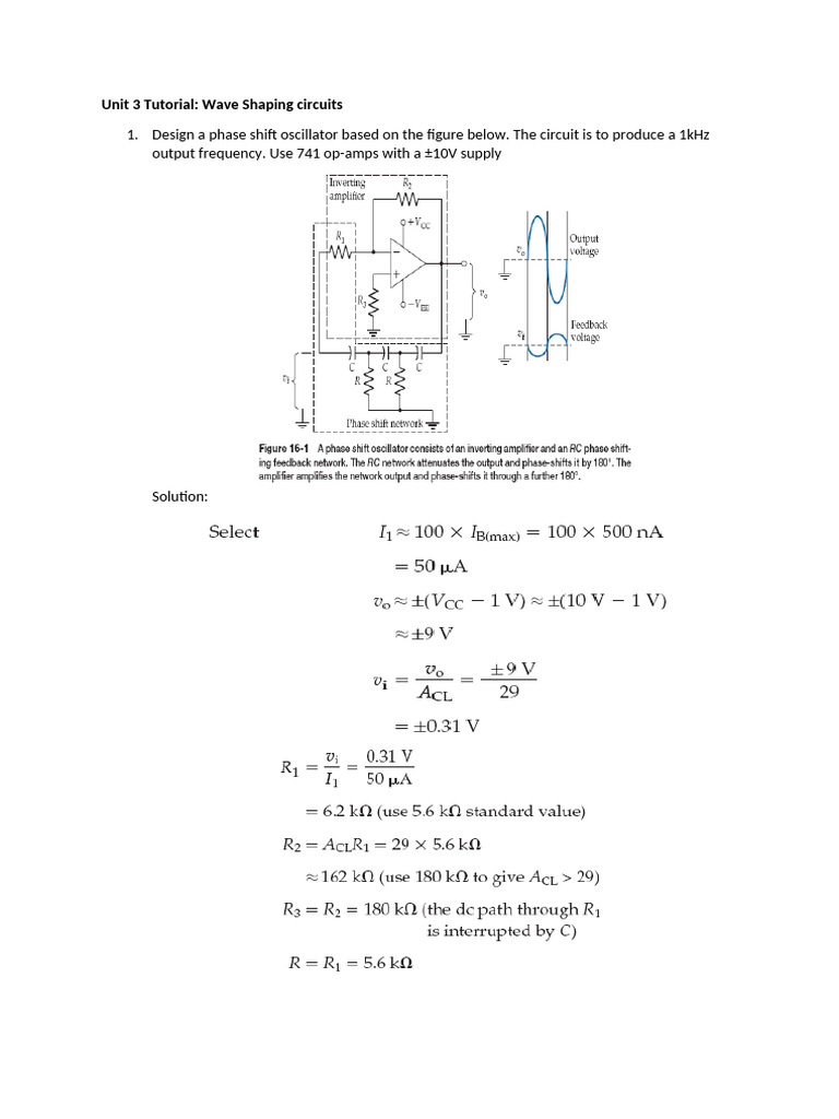 Oscillator Assignment Solution | PDF | Science & Mathematics