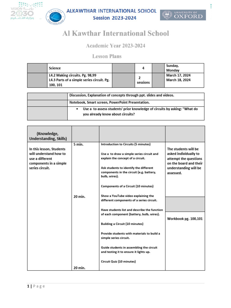 Science G4. Week 27 | PDF