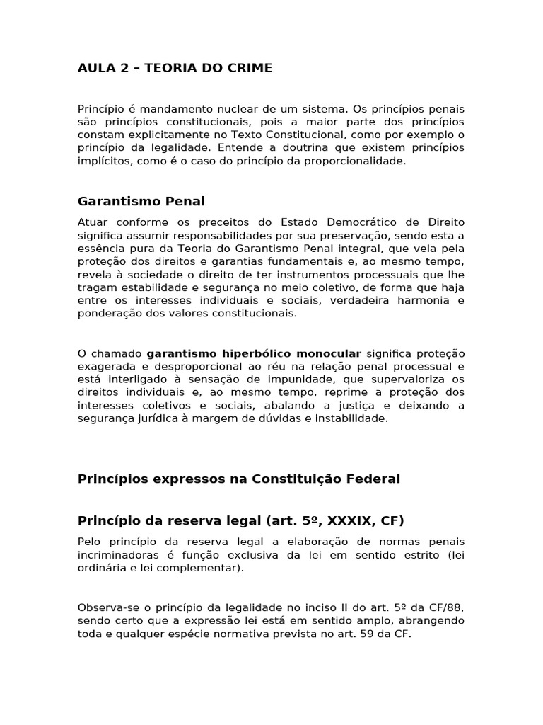 AULA_2_-_TEORIA_DO_CRIME | PDF
