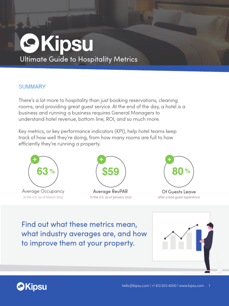 Key Hospitality Metrics Explained | PDF | Luxury Goods | Hotel