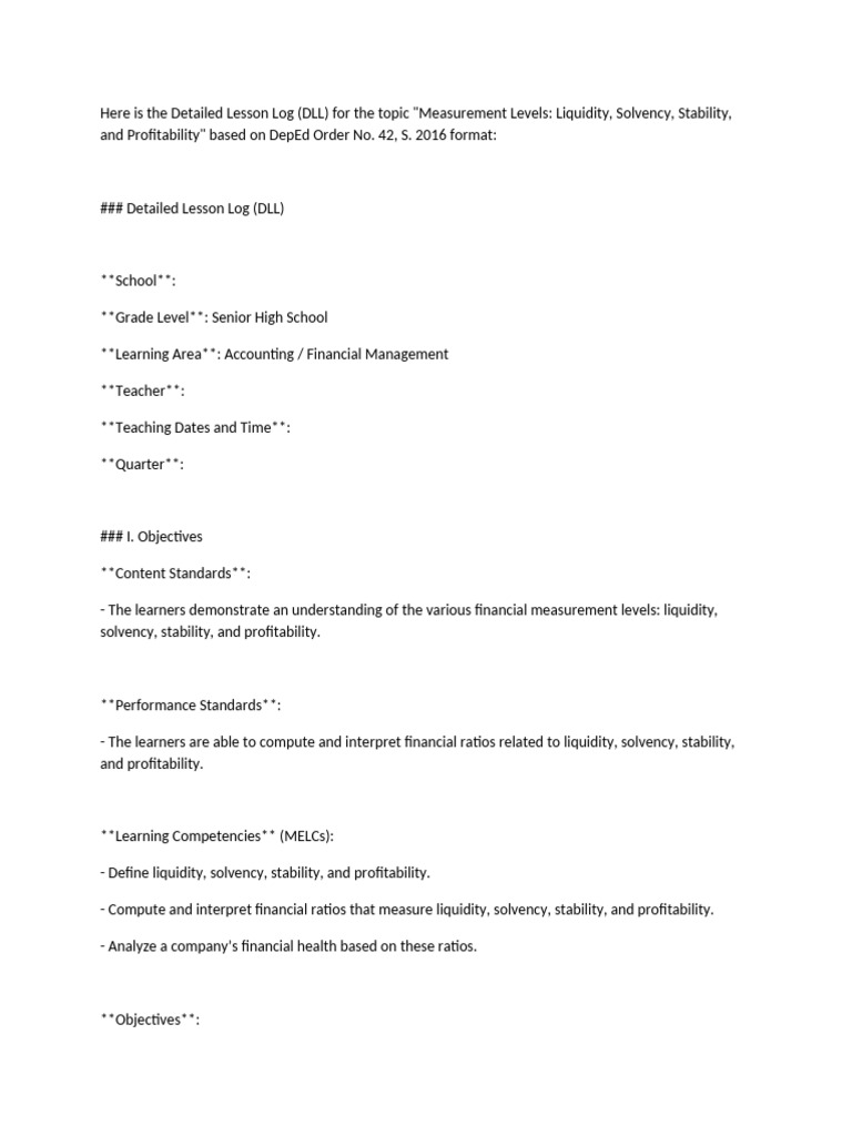 DLL Measurement Levels FABM2 | PDF