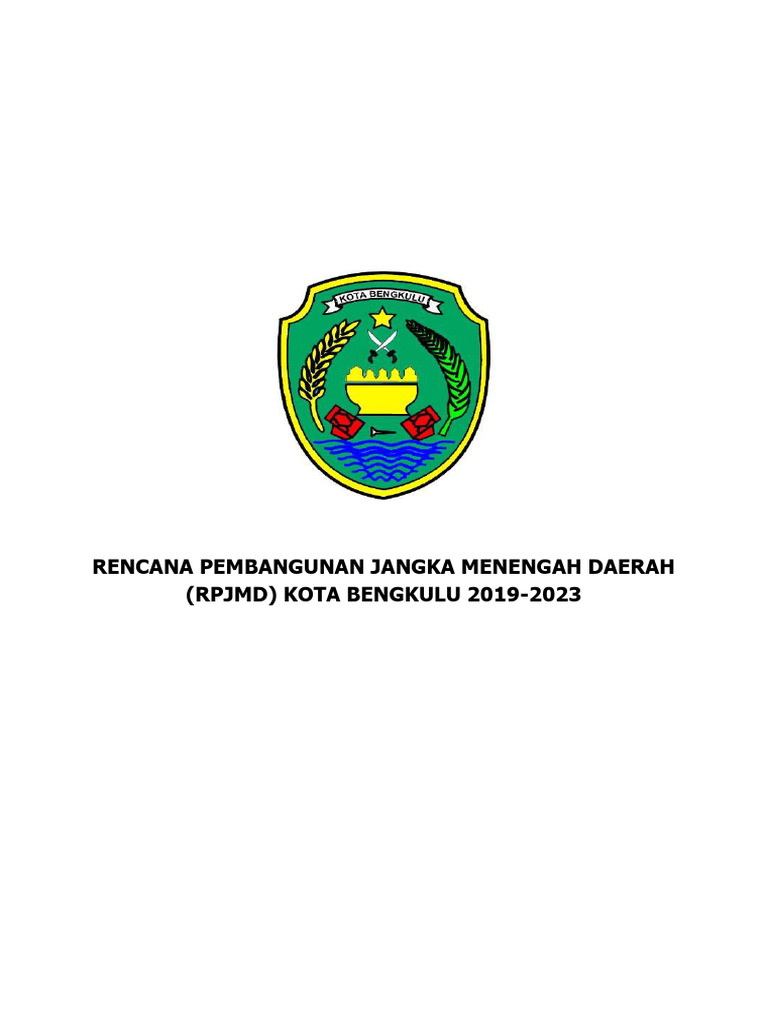 RPJMD Kota Bengkulu 2019-2023 | PDF
