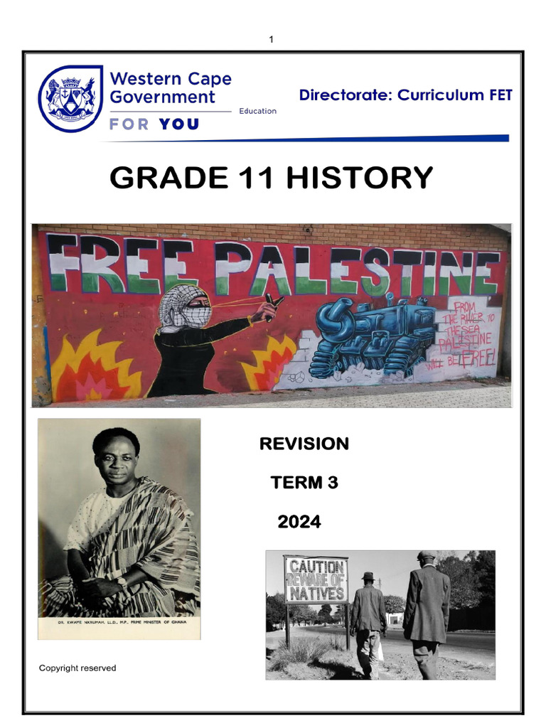 History Grade 11 Revision Term 3 - 2024 Final | PDF