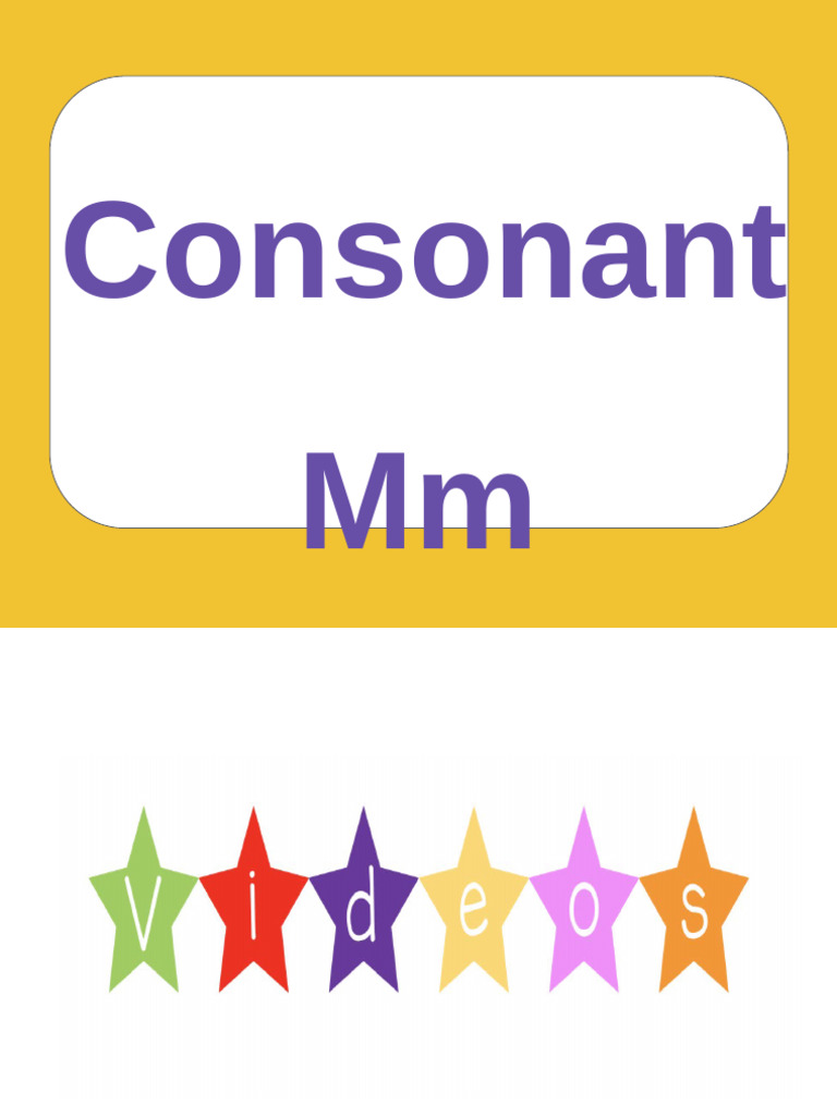 Consonant Mm | PDF