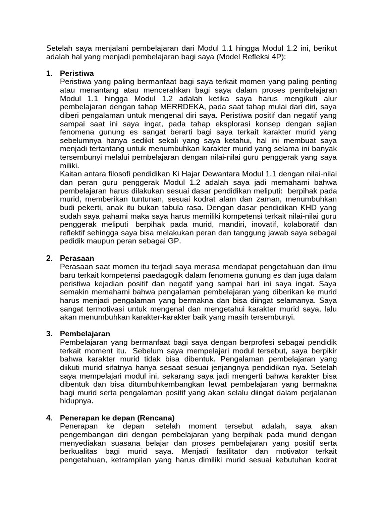 1.2.a.8. Koneksi Antar Materi | PDF