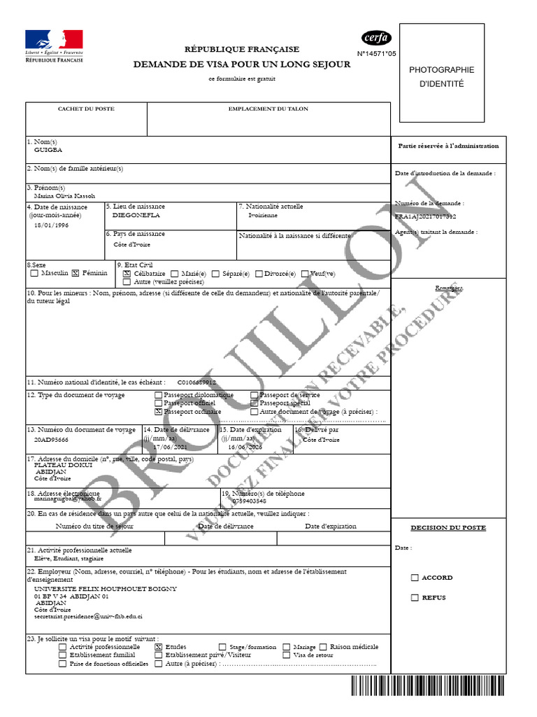 Cerfa | PDF