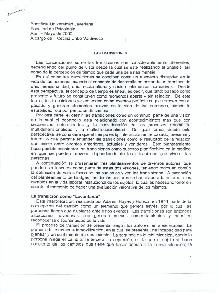 Transiciones | PDF