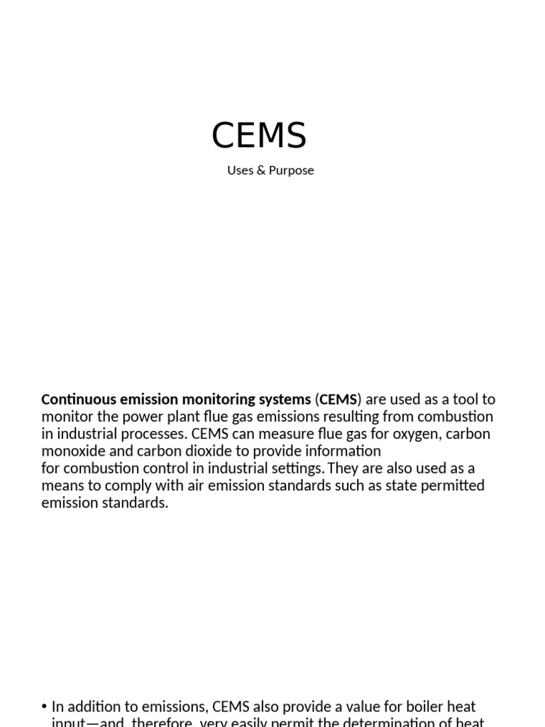 CEMS | PDF