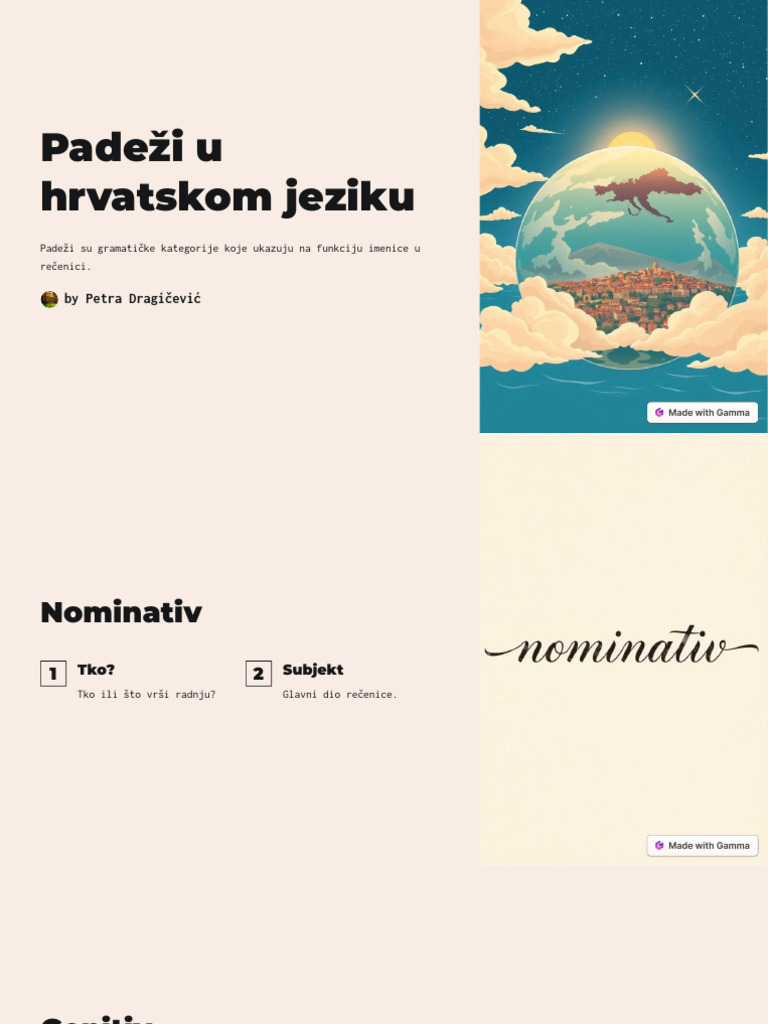 Padezi-U-Hrvatskom-Jeziku by Mee | PDF