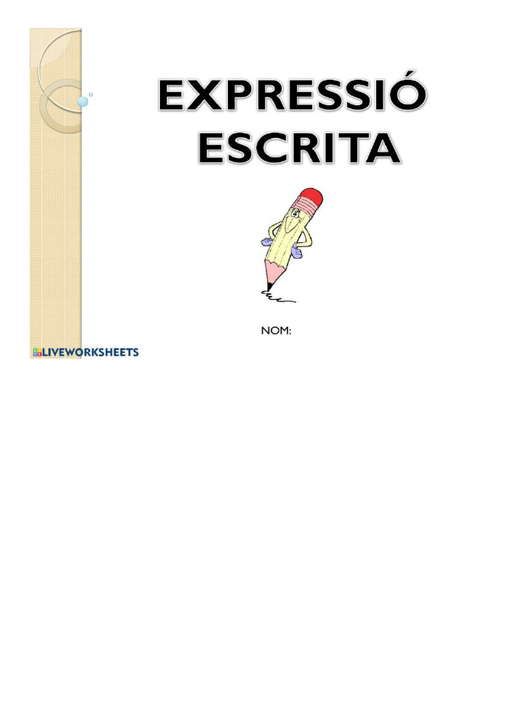 expressió escrita_ inventa històries | PDF