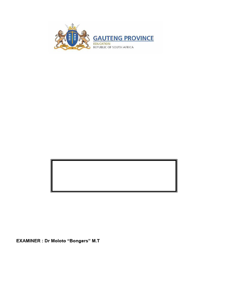 Gauteng Maths P2 Memo Sept 2023 | PDF | Circle | Trigonometric Functions