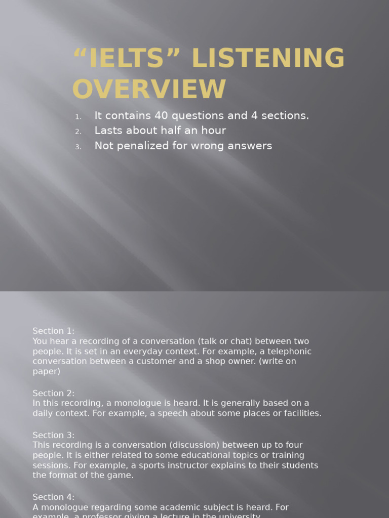 Listening Power Point | PDF