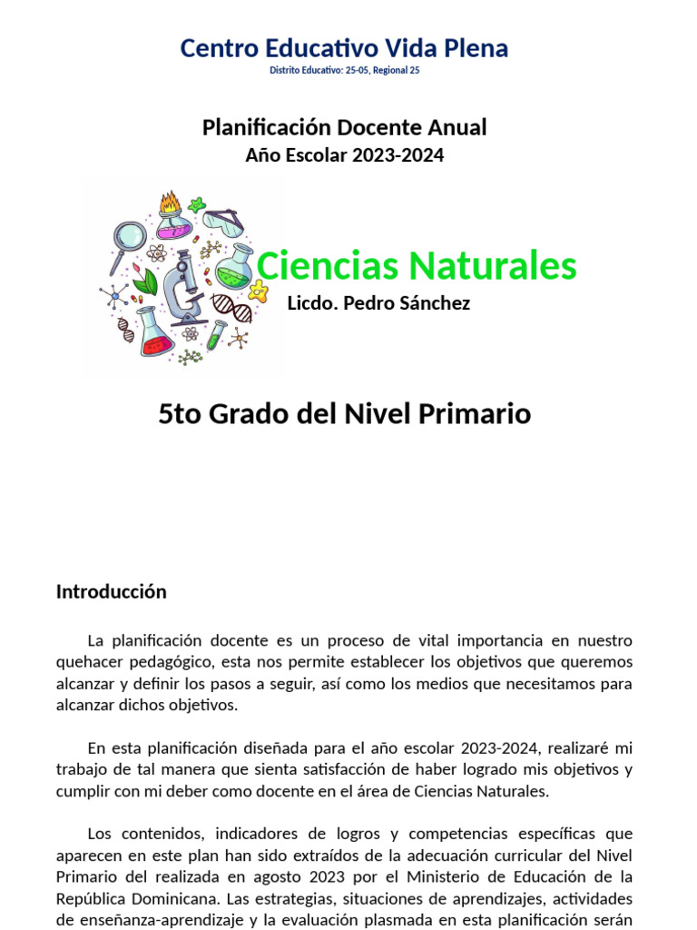 Naturales 5to Primaria | PDF