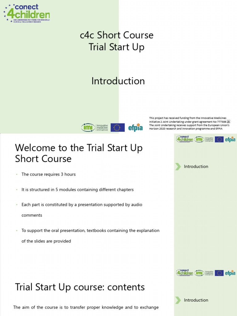 Introduction - Trial Start Up | PDF