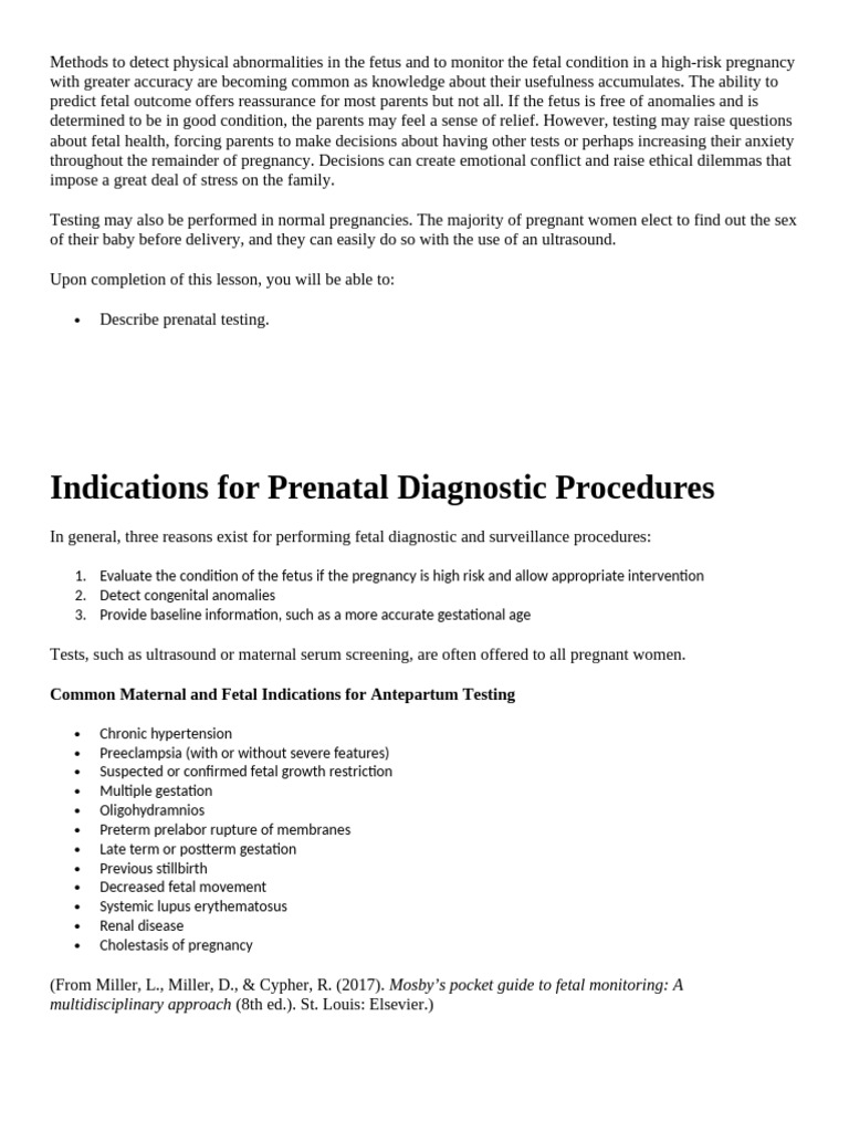 CHPT 6 Genetics, Conception, and Fetal Development | PDF