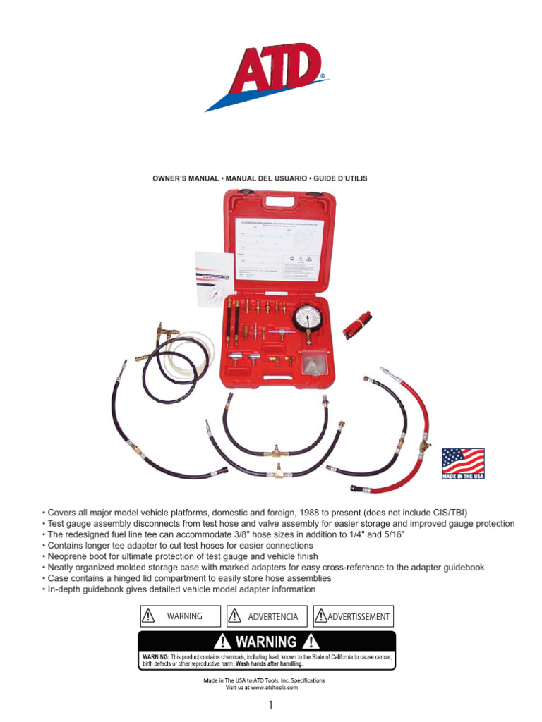 Global Fuel Injection Testing Kit | PDF | Dodge | Business
