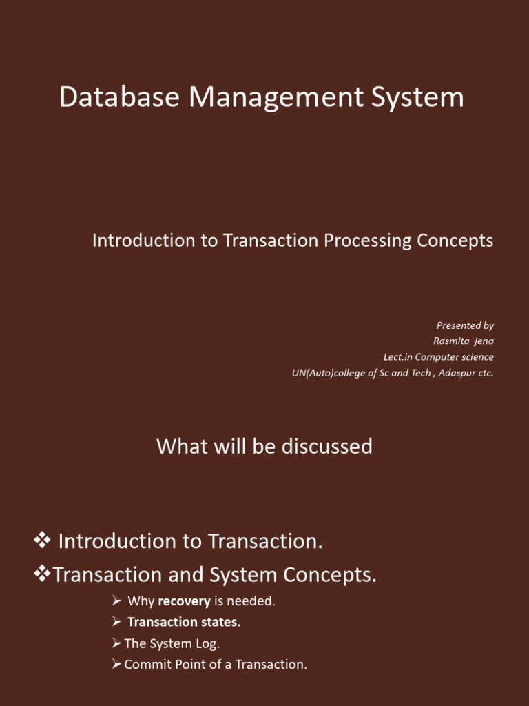 DBMS (Part11) | PDF
