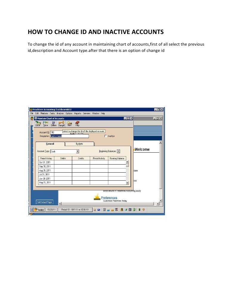 How To Change Id and Inactive Accounts | PDF