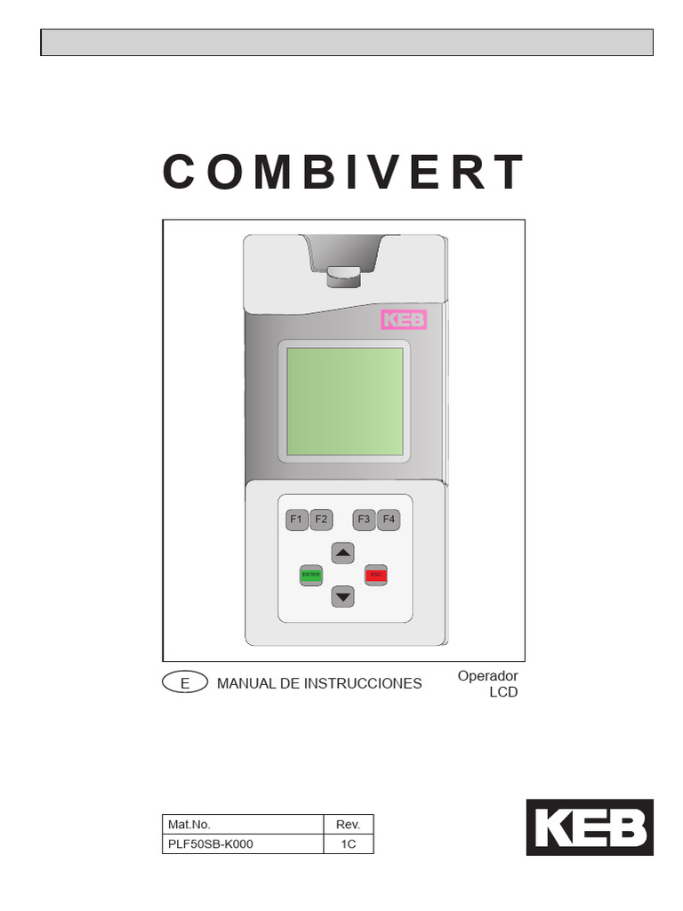 Manual Consola KEB Convibert | PDF