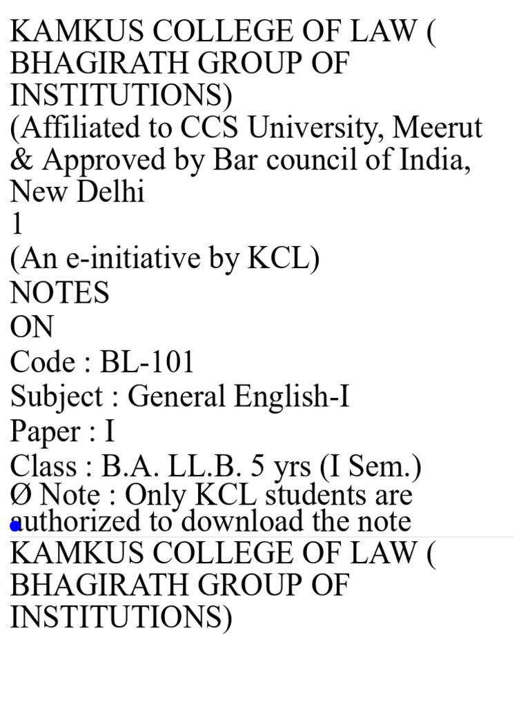 Kamkus College of Law Bba 1ST Year Justice Act 2 Bba 1ST Year | PDF ...
