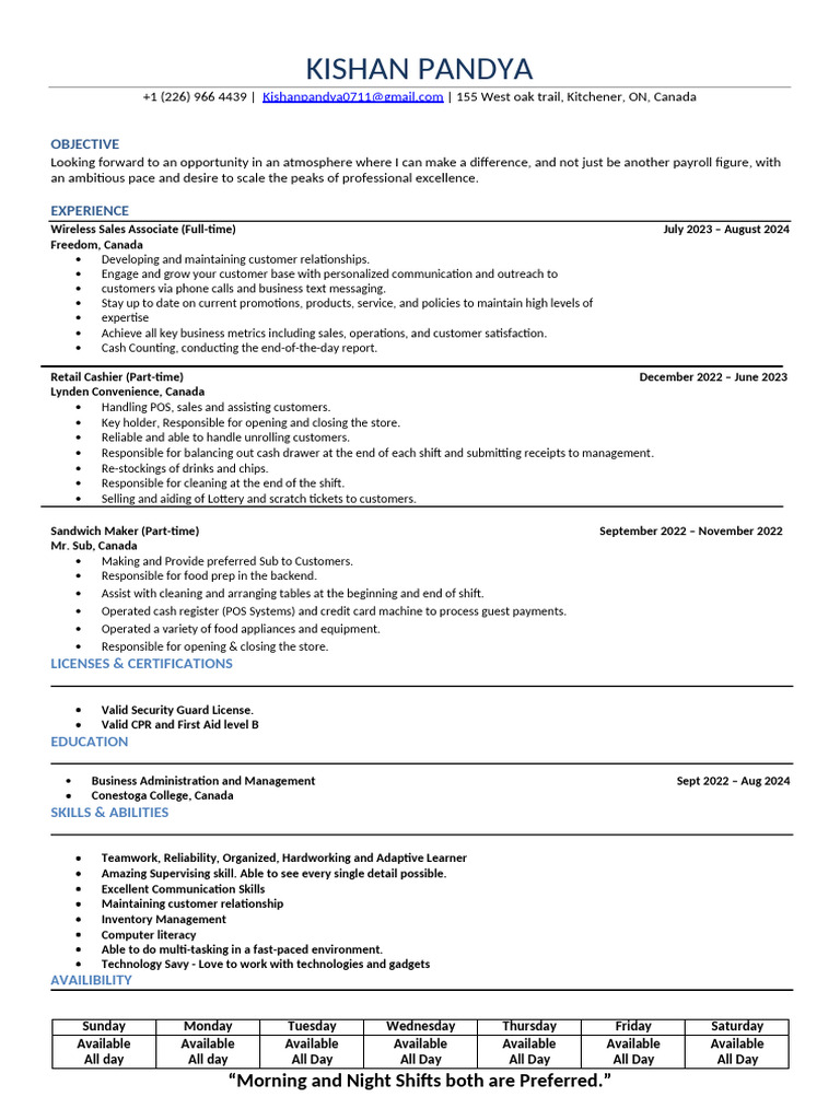Kishan Pandya Resume | PDF Kishan Pandya Resume | PDF