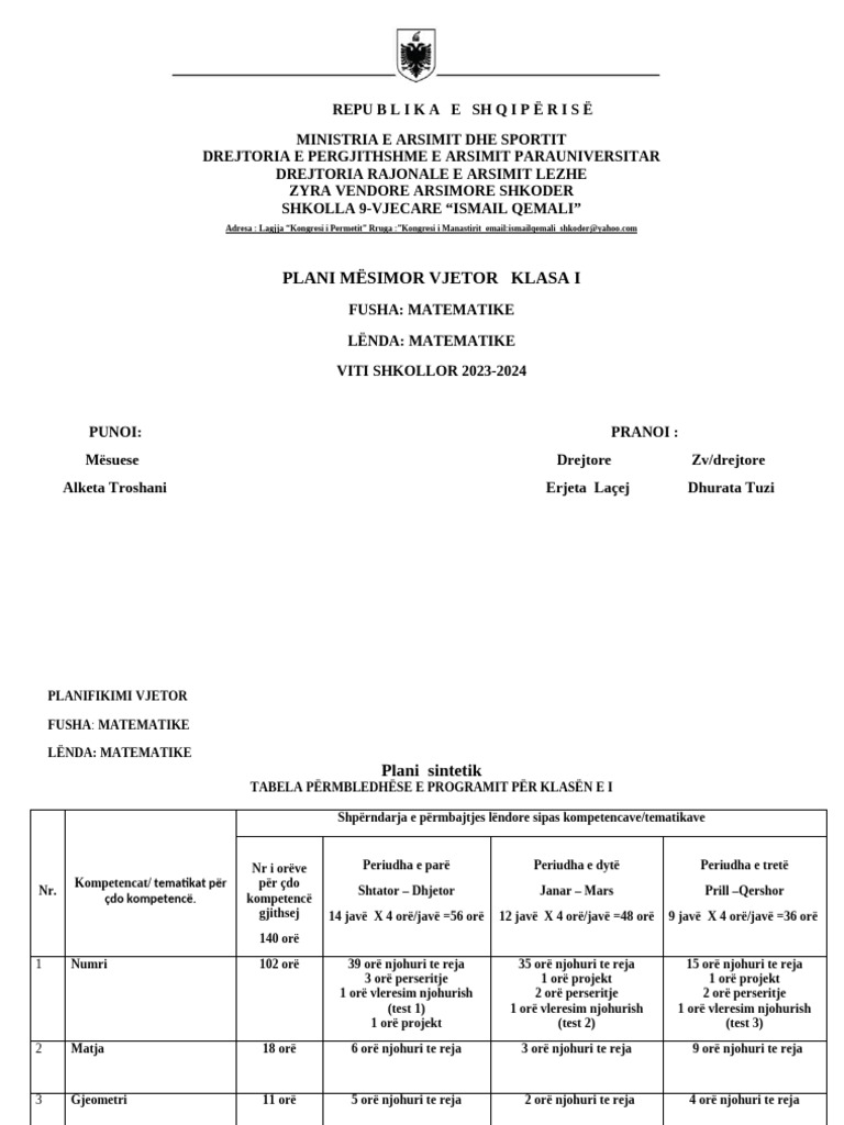 Model I Planit Mesimor 2023-20241 (2) .Docx2 | PDF