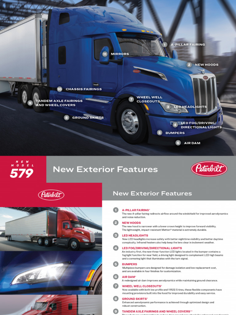 Truckmanualshub.com_Peterbilt 579 New Exterior Features Guide | PDF