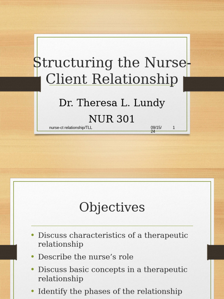 Structuring The Nurse-Client Relationship-Students | PDF