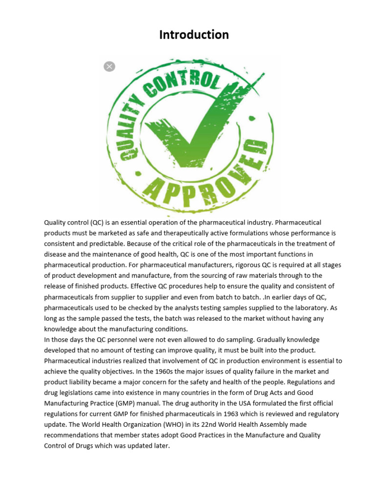 04-Quality Control Measures | PDF