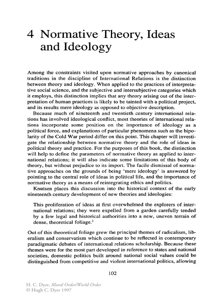 Normative Theory, Ideas | PDF