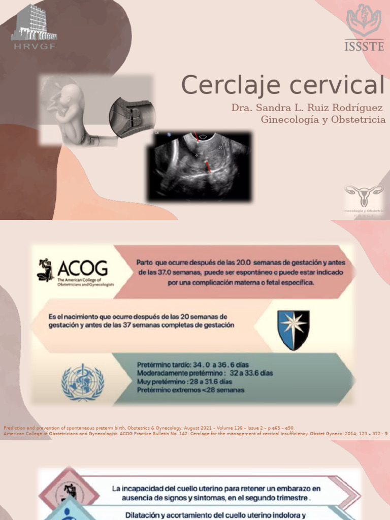 Cerclaje Cervical Sandy | PDF