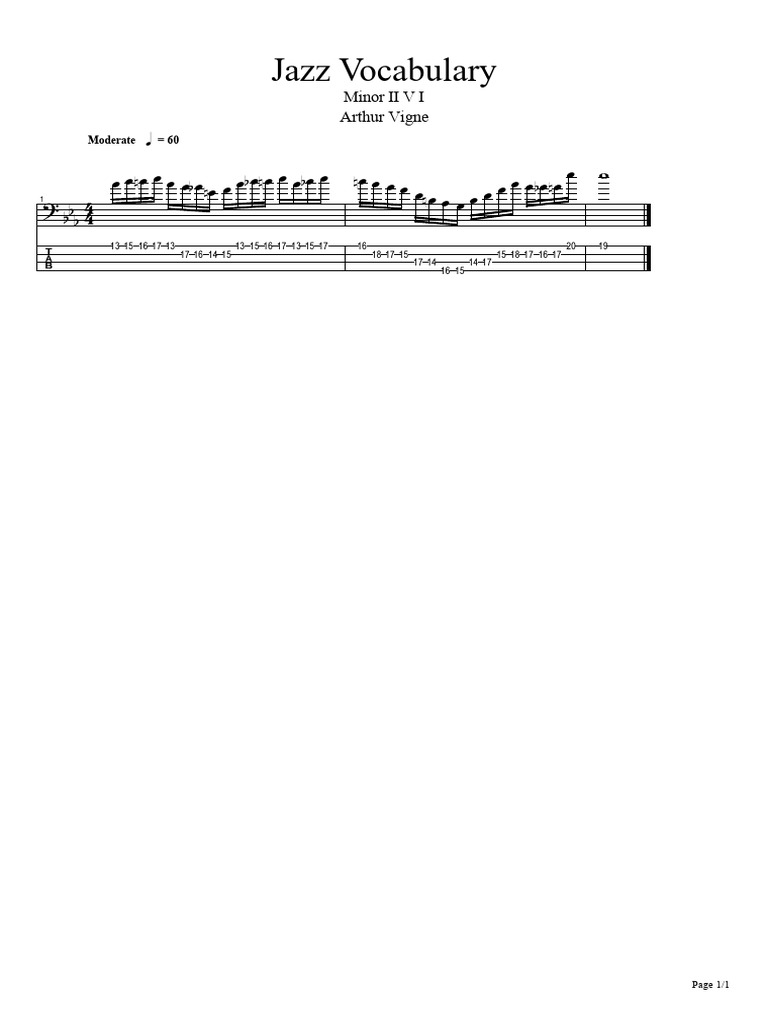 Jazz Vocabulary | PDF