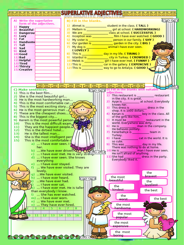 Worksheet Superlatives | PDF