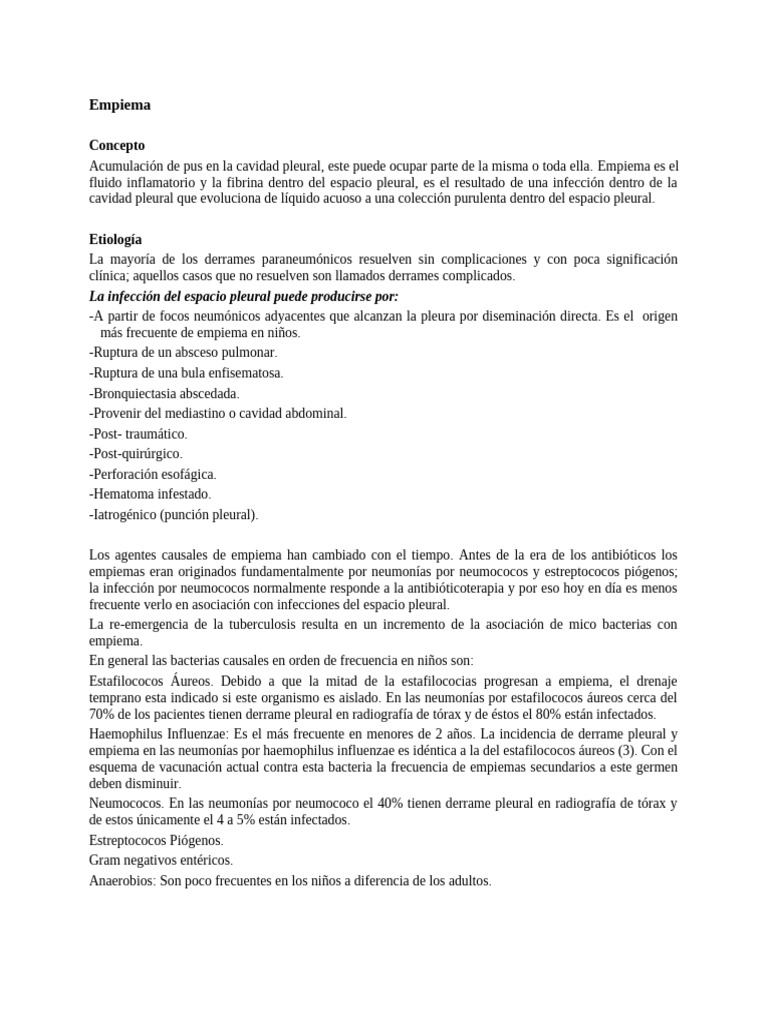 Empiema | PDF