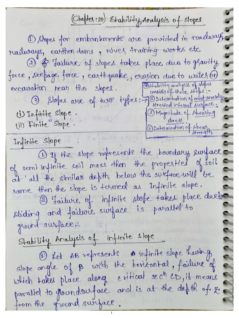Stability Analysis of Slopes | PDF