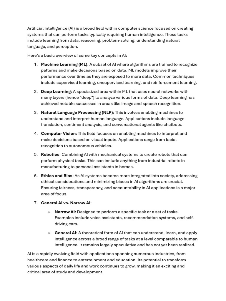 Artificial Intelligence | PDF | Artificial Intelligence | Computers