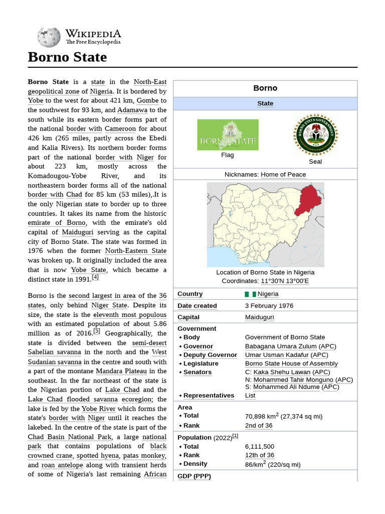 Borno State | PDF