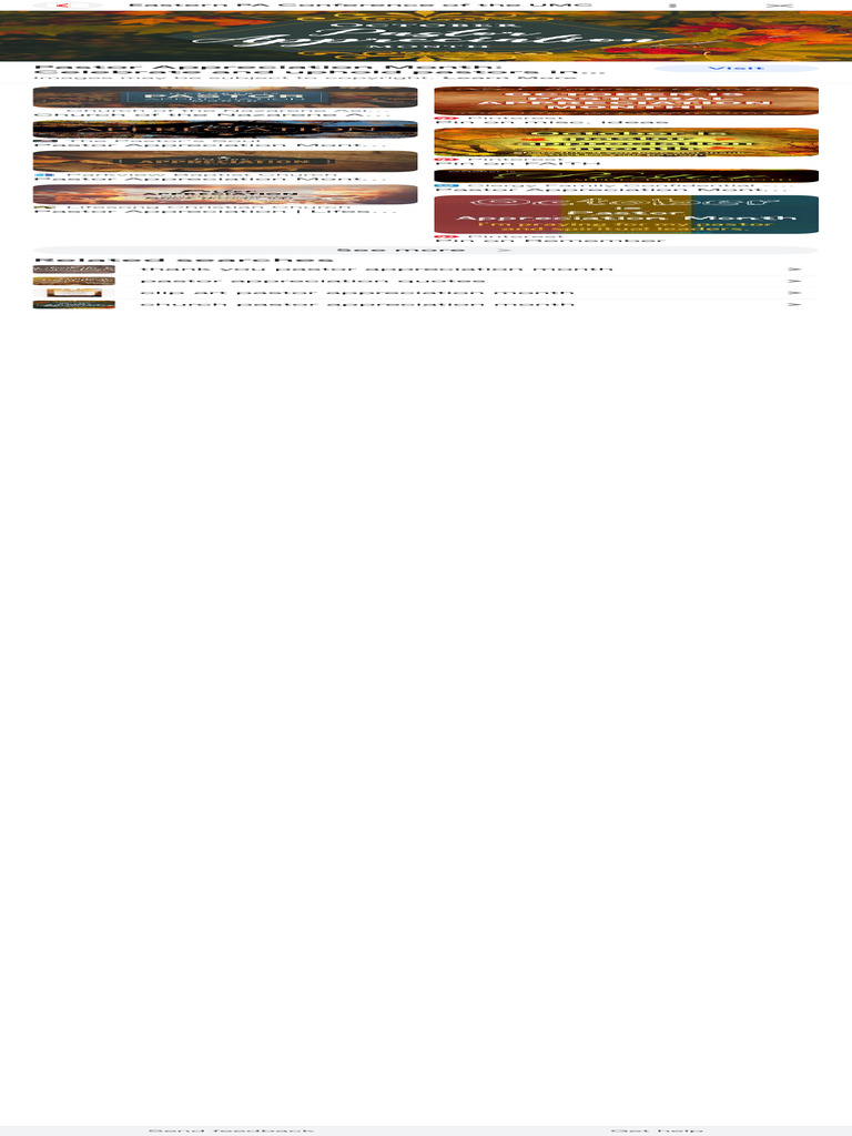 Pastor Appreciation Month Celebration - Google Search | PDF