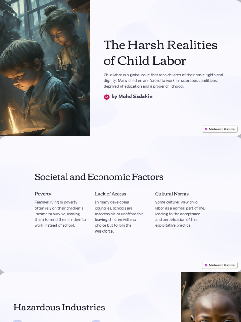 The Harsh Realities of Child Labor | PDF