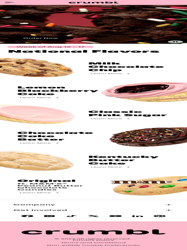 Crumbl Cookies - Freshly Baked & Delivered Cookies | PDF