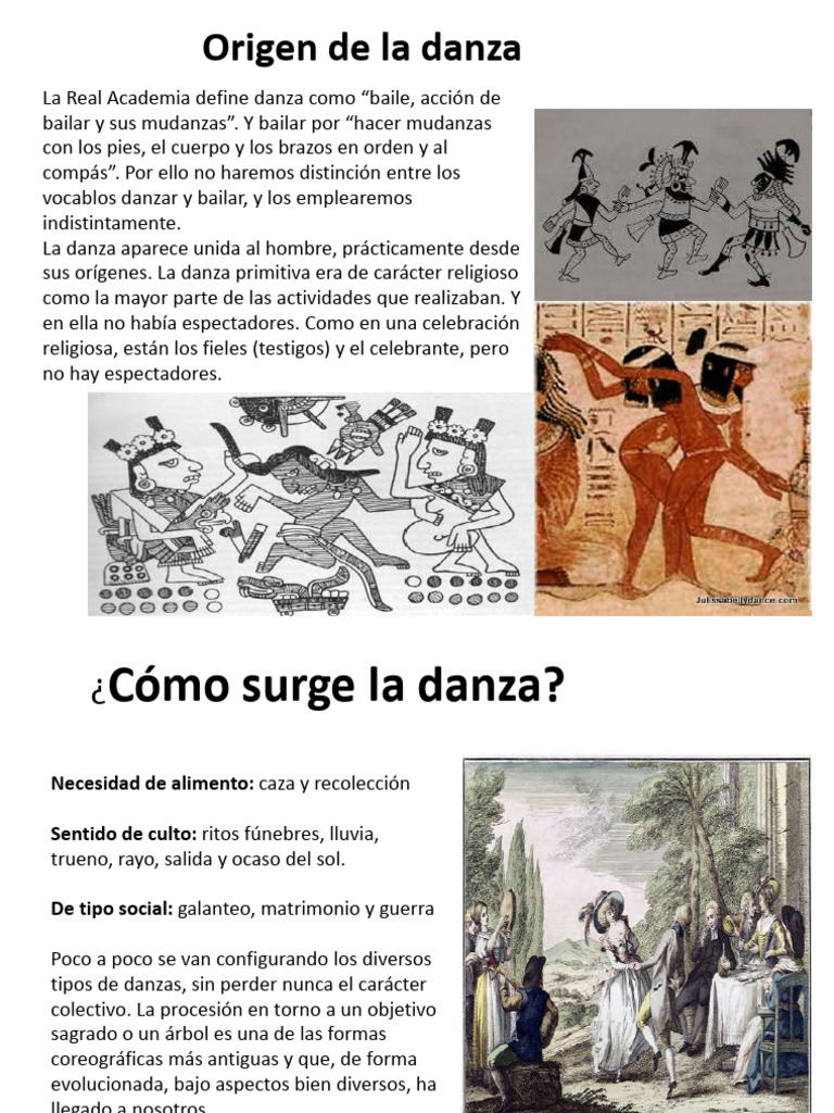 Origen de La Danza | PDF | Bailes | Arte