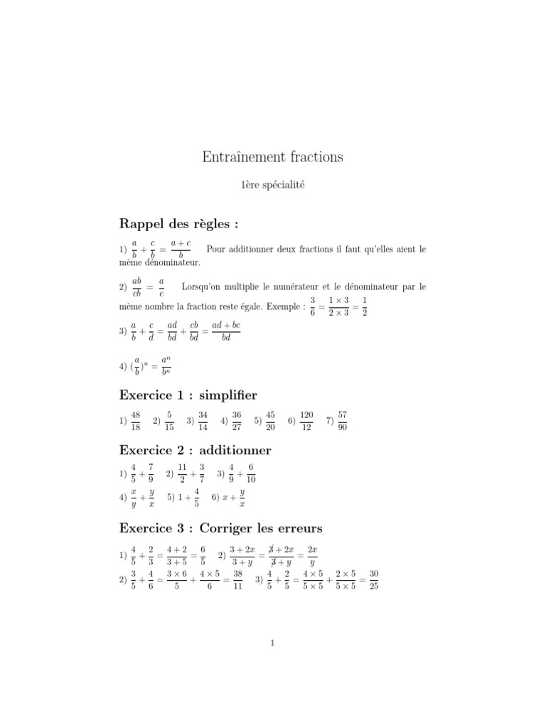 Entrainement_calcul_fractions | PDF
